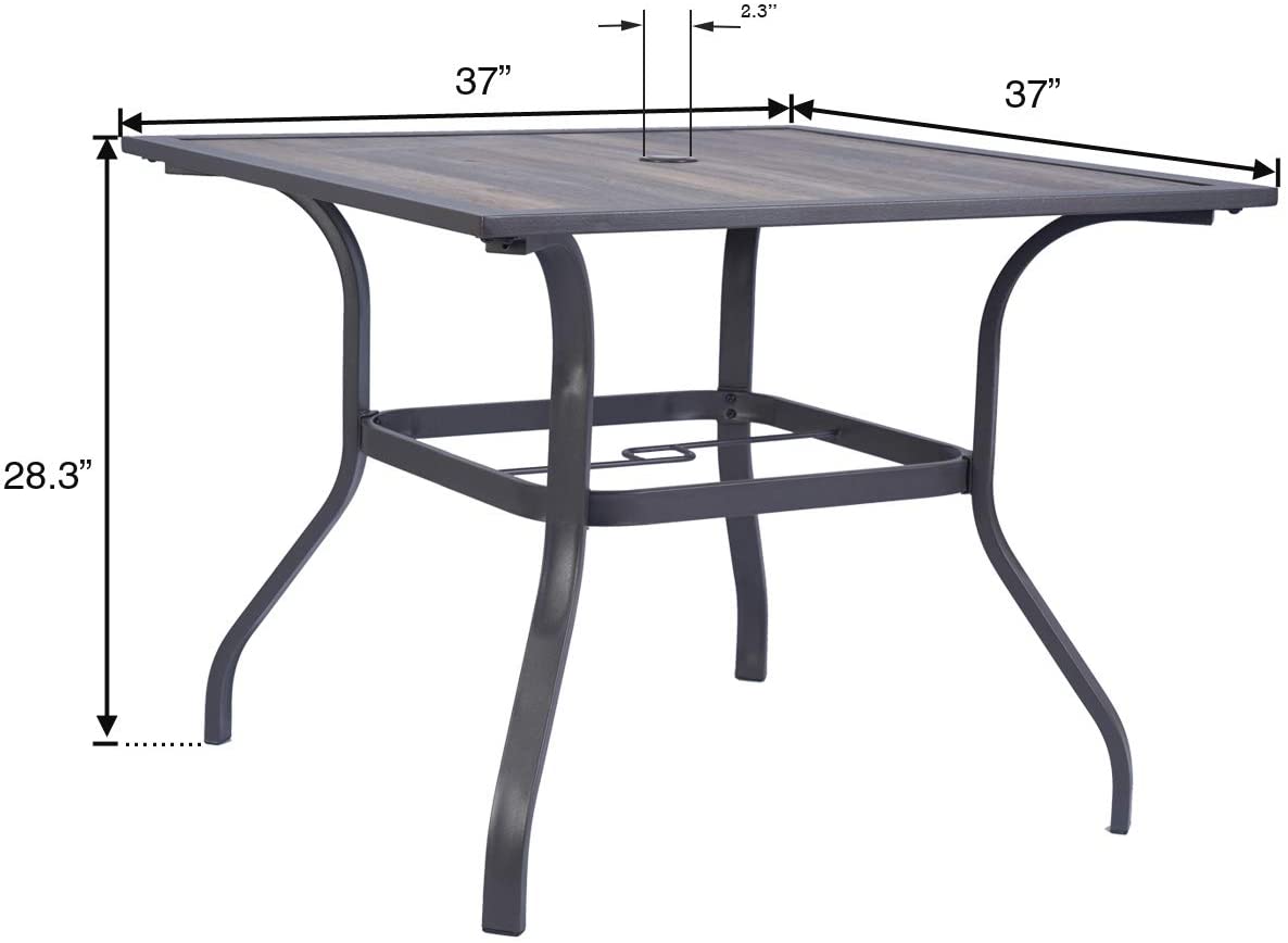 Kozyard Coolmen Outdoor Patio Dining Furniture Table (37"x37" Table)(2